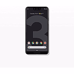 Google Pixel 3 XL (64GB, 4GB RAM) 6.3" QHD+, IP68 Water Resistant, Snapdragon 845, GSM/CDMA Factory Unlocked (AT&T/T-Mobile/Verizon/Sprint) Just Black (Renewed)