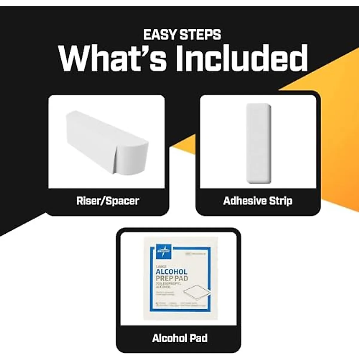 Magnet Riser for Ring - Self-Adhesive Window Sensor Accessory for Ring Alarm Security System, Includes Sensor Adhesive, White (¼-inch)