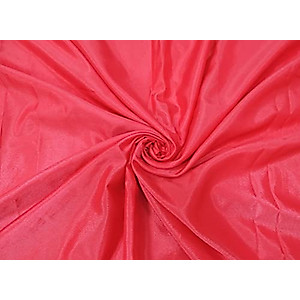 Peegli Vintage Indian Salmon Crepe Silk Art Décor DIY Fabric Traditional Sarong Wrap Solid Textile