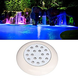 Lazmin112 Pool Light, 1000LM 10W RGB Color Changing LED Pool Lights, IP68 Waterproof Underwater Swimming Pool Spa Light, for Landscapes, Gardens, Public Fountains