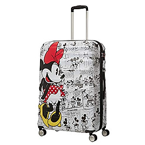 American Tourister Spinner L (77 cm-96 L), White (Minnie Comics White)
