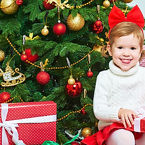 Jetec 200 Pcs Christmas Mini Wooden Clothespins for Craft Gold Silver Black Tiny Wooden Photo Paper Clip Wood Peg Pin Clips for Holding Photo Scrapbooking Picture Memo Card