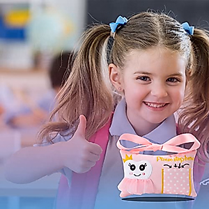 free-space Tooth Fairy Pink Ballerina Embroidered Tooth Fairy Pillow with Pocket Kids Keepsake Gift (Pink)