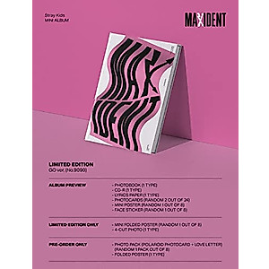 JYP Entertainment Stray Kids - MAXIDENT [GO ver.(Limited Edition)] Album+Pre-Order Benefit (DK1022),Pink