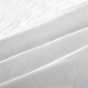 Queen Mattress Protector Cover Waterproof Quilted Fitted Soft Cotton Mattress Cover Pad Washable Mattress Bed Protector with Elastic Band (Queen Size)