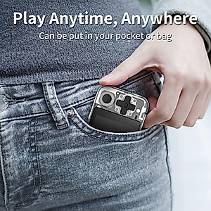 Q90 Portable Game Console, Open Source Linux System, Vibration Motor, 3000 Games, Compatible with Various Simulators（64G）