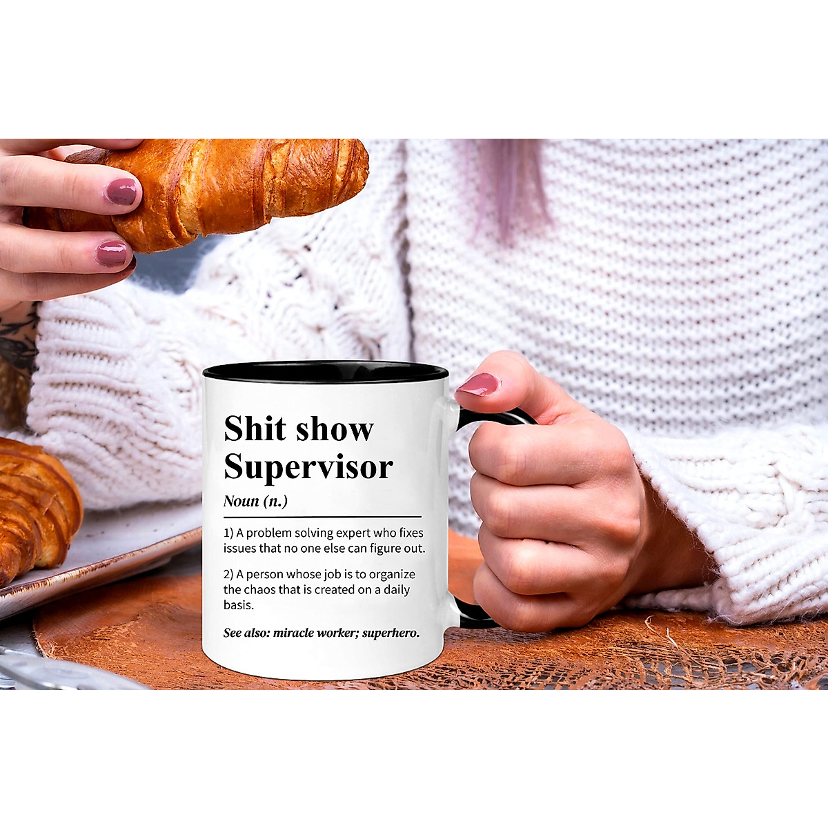 Awnpow Shit show Supervisor Mug,for Boss, Team Manger, Director Thank You Mug,11oz Ceramic Coffee Mug/Tea Cup