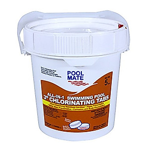 Pool Mate 1-1405M All-in-1 Swimming Pool Chlorine, 5-Pounds