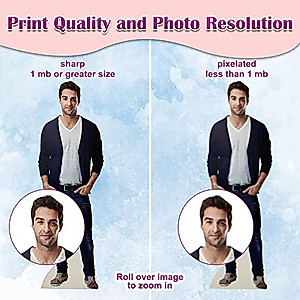 All Personalization Custom Life Size Cardboard Cutout - Personalized High Resolution Stand Up Custom Cutout Upload Your Own Photo - Perfect for Wedding & Birthday, 1ft to 6ft (Cardboard), Multi Color