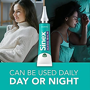 Vicks Sinex, Daily Moisturizing Nasal Balm, with Vitamin E, Hint of Aloe, Soothes and Hydrates Dry Skin Around The Nose, 0.5 FL OZ (Pack of 2)