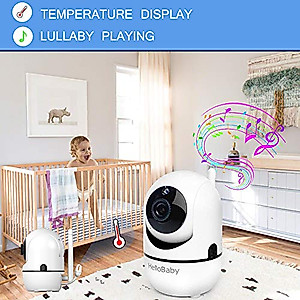 HelloBaby Extra Camera, Baby Unit Add-on Camera for HB65, NOT Compatible with HB6550, HB66, HB50 and HB32