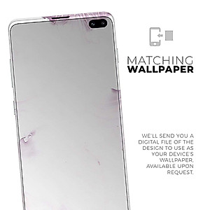 DesignSkinz Marbleized Swirling Pink Border v5 Protective Vinyl Decal Wrap Skin Cover Compatible with The Samsung Galaxy S20 (Screen Trim & Back Glass Skin)