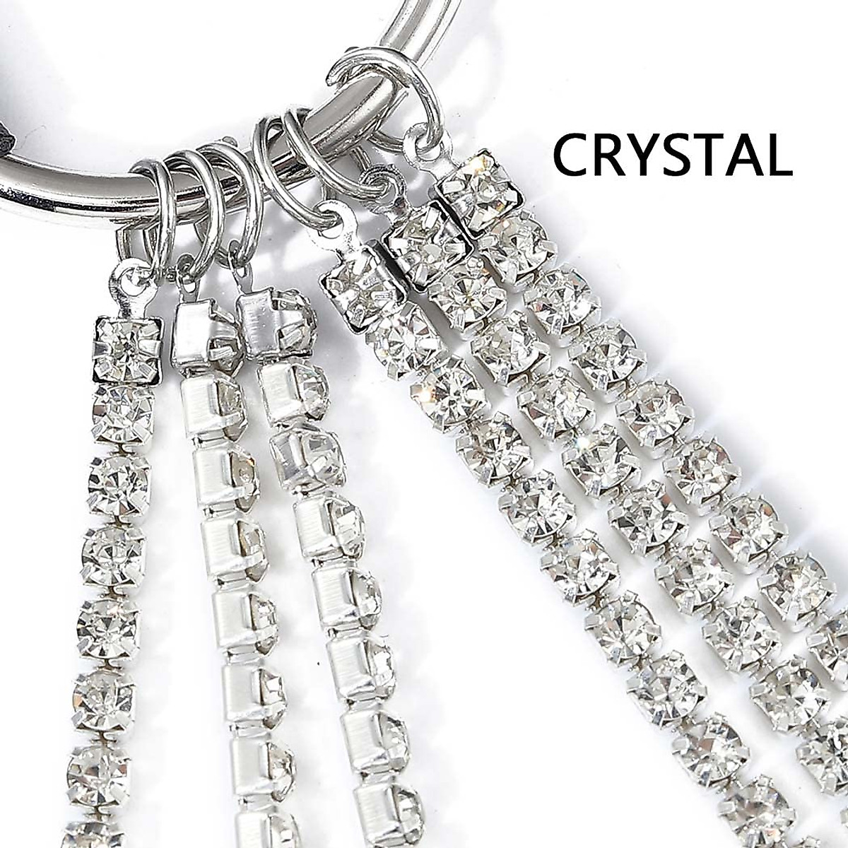 Bodiy Crystal Waist Belt Chain Metal Layered Belly Chains Sparkly Rave Accessories Rhinestones Leather Waist Body Chain Jewelry for Women and Girls (Black-03)