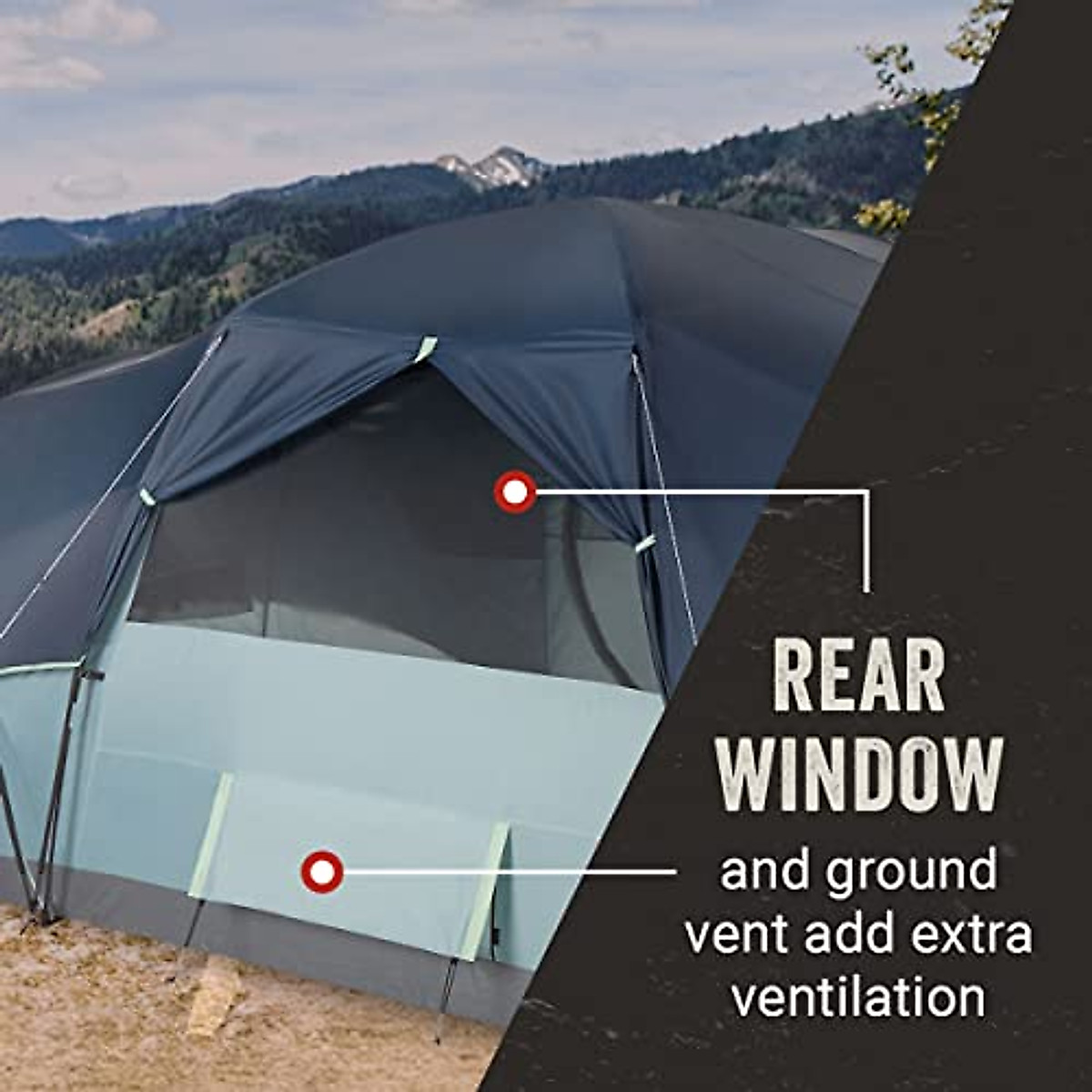 Coleman Skydome Tent XL, 8/10/12 Person Camping Tent, Blue Nights