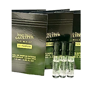 Jean Paul Gaultier Le Male Le Parfum Men Eau De Parfume Intense Sample Spray 1.5 ml / 0.05 fl oz (set of 3)