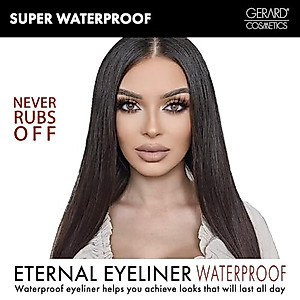 Gerard Cosmetics Eternal Eyeliner | Ultra Black Liquid Eyeliner w/Fine Precision Tip Applicator | Extended Long Wear | Cruelty Free | Waterproof Smudge Proof Eyeliner