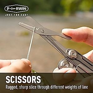 Multitool, 13-in-1 Multi-tool Pliers with Carabiner Professional Multi-tool for Fishing & Camping, Christmas Gifts for Men Dad Husband by PERWIN