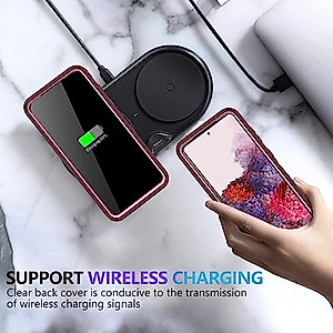 Guirble for Samsung Galaxy S20 Case,Shockproof Dropproof Galaxy S20 Case,Heavy Duty Protective for Samsung S20 Case 6.2 Inch (Purple/Pink)