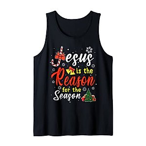 Christian Jesus The Reason Christmas Stocking Stuffer Tank Top