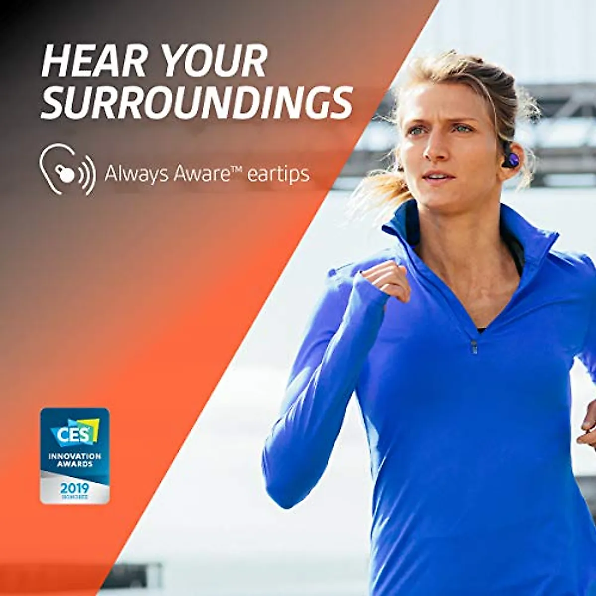 Plantronics 211855-99 BackBeat Fit 3100 True Wireless Earbuds, Sweatproof and Waterproof In Ear Workout Headphones, Black, One Size Fits All