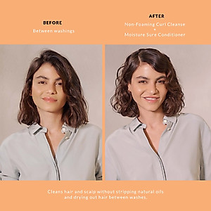 VICIOUS CURL Non-Foaming Curl Cleanse – No Lather for Curly Hair – Curl Enhancing, Moisturizing, Hydrating Frizz-Free, Enhanced Bounce – Sulfate; Paraben and Silicone Free, 12 Fl Oz