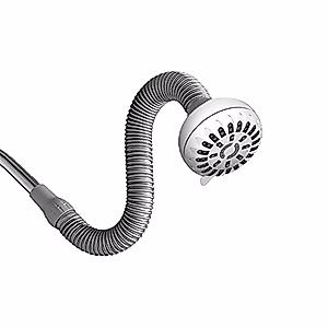 Waterpik PowerPulse Flexible Neck Shower Head Adjustable Shower Head for All Heights, Chrome 7-Mode XPP-703E