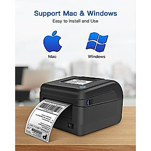 POLONO Label Printer, PL420 4x6 Thermal Printer, High-Speed Shipping Label Printer, Commercial Direct Thermal Printer, 2" x 1" Direct Thermal Label, Self-Adhesive Address Shipping Thermal Label