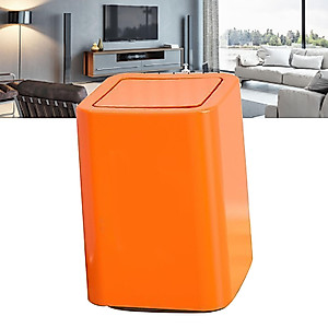 Denominate Cute Cartoon Pattern 9L Garbage Bin Swing Lid Trash Can Home Bathroom Bedroom