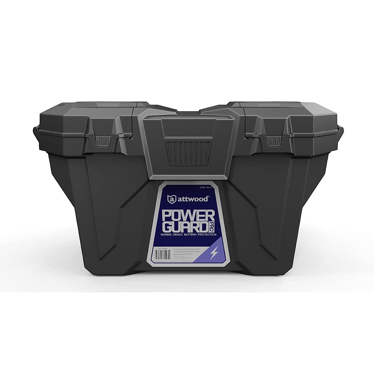 Attwood PowerGuard Pro – Marine Grade Weather Resistant Battery Box Designed for Marine, RV, Camping, Solar and More – 24/27 Series Batteries, 9070-7,Black