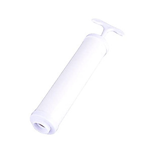 Mallofusa Hand Plastic Compressed Vacuum Space Manual Air Deflation Pump for Vacuum Seal Storage Bags White 9.3 x 1.5 Inch