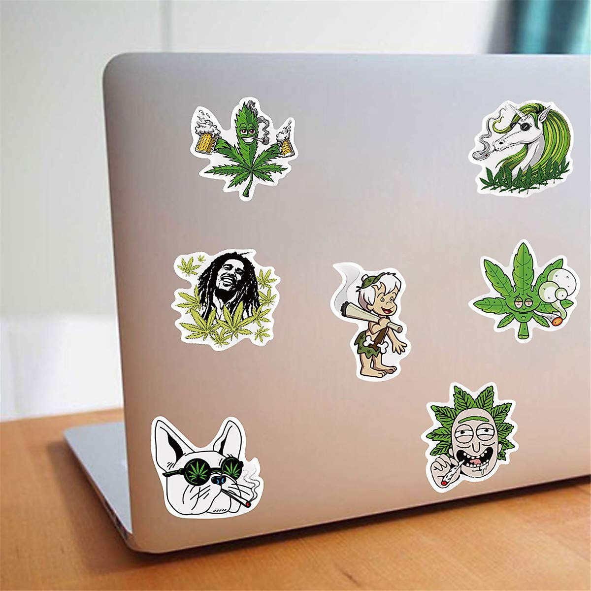 50pcs Weed Smoking Stickers|Vinyl Waterproof Stickers for Laptop,Car Bumper，Luggage,Skateboard,Water Bottles,Computer,Phone, Kids Teens Adults for Stickers (Miscellaneous)