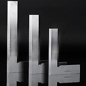 Woodworking jig tool Stainless Steel Bladed 90 Degree 63x40 100x63 160x100mm 200x125m Angle Try Square Ruler Bevel Edge Square Gauge edge angle ruler The most suitable woodworking tools (Color : 80x5