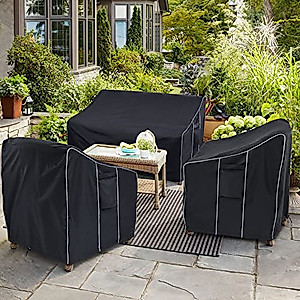 BOLTLINK Outdoor Patio Furniture Covers Waterproof ,Durable Loveseat Sofa Cover Fits up to 62W x 38D x 35H inches