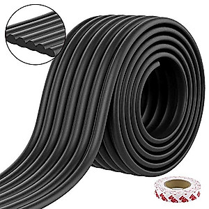 KOOLDOO Baby Proofing Edge Guards Padding, 12.5ft Extra Wide Edge Protectors with Adhesive 3M Tapes for Sharp Edge of Table, Desk(Black)