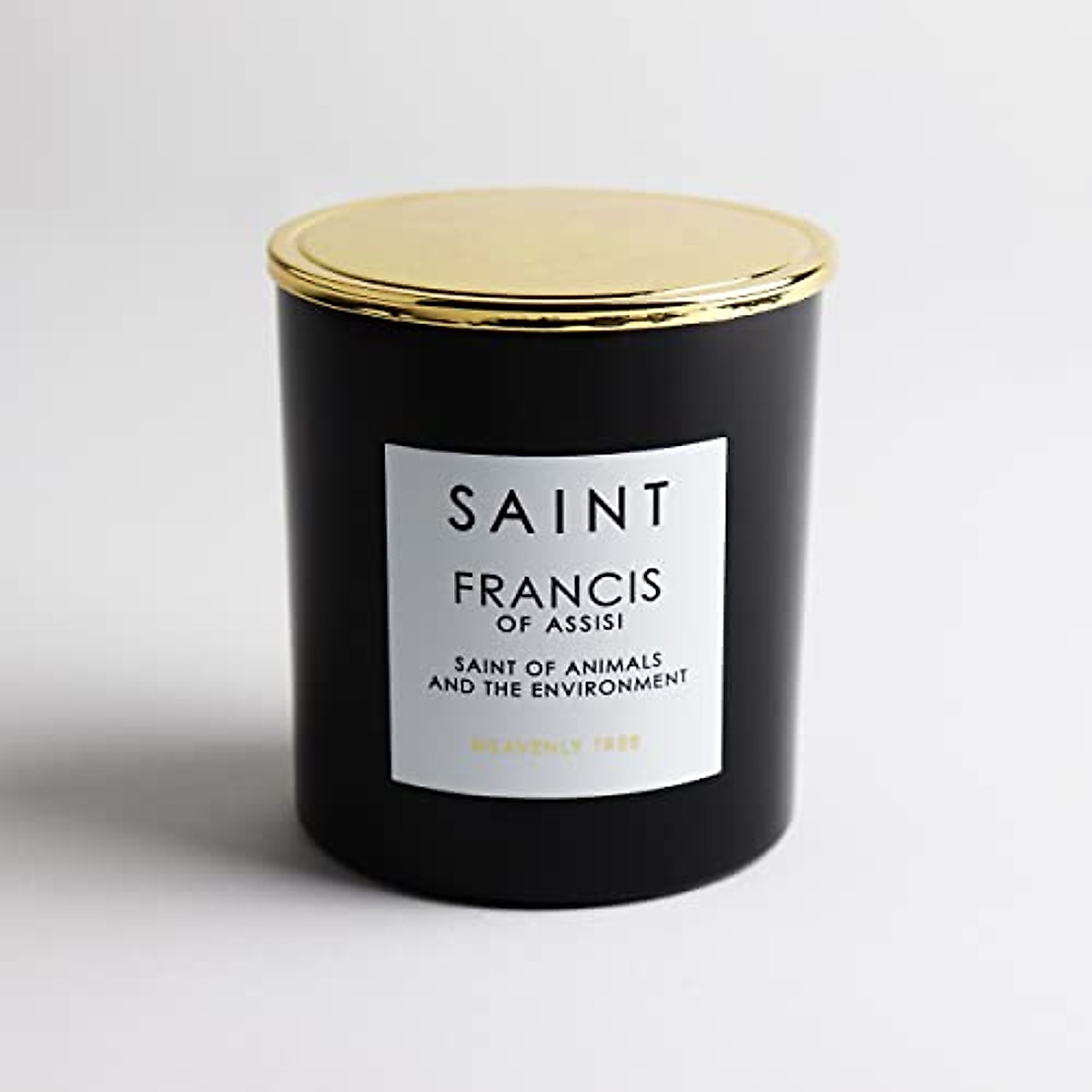SAINT Francis of Assisi Scented Candle with Prayer, Prayer Coin, and Holy Oil, Saint of Animals, Soy Coconut Aromatherapy Candle with 50 Hour Burn Time