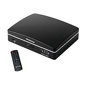 Eversecu 4ch Mini CCTV Video Recorder, Hybrid DVR/NVR Support 1080P AHD/HD-TVI/HD-CVI/CVBS and IP Cameras, Support E-Sata HDD/SD Card for recording, with Remote view App and PC software