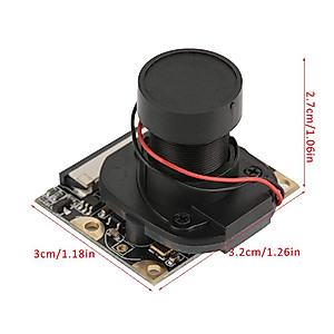 for Raspberry Pi Camera Module 5MP, HD OV5647 Sensor with Fixed Lens Webcam 15cm Flat Ribbon Cable to 15Pin MIPI CSI Connector Compatible for Raspberry Pi B 3/2