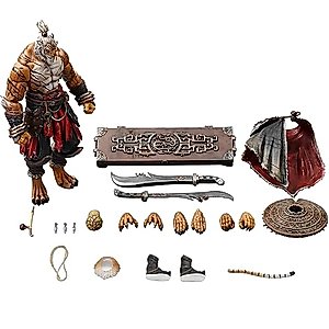 RAYGE3LOV Maestro Union FuRay Planet Blade Master Weng 1/12 Scale Figure 8.5in Furry Action Figures,Furay Planet Series weretiger Blade Master Weng wave3 weretiger,Orcs,Beastmen