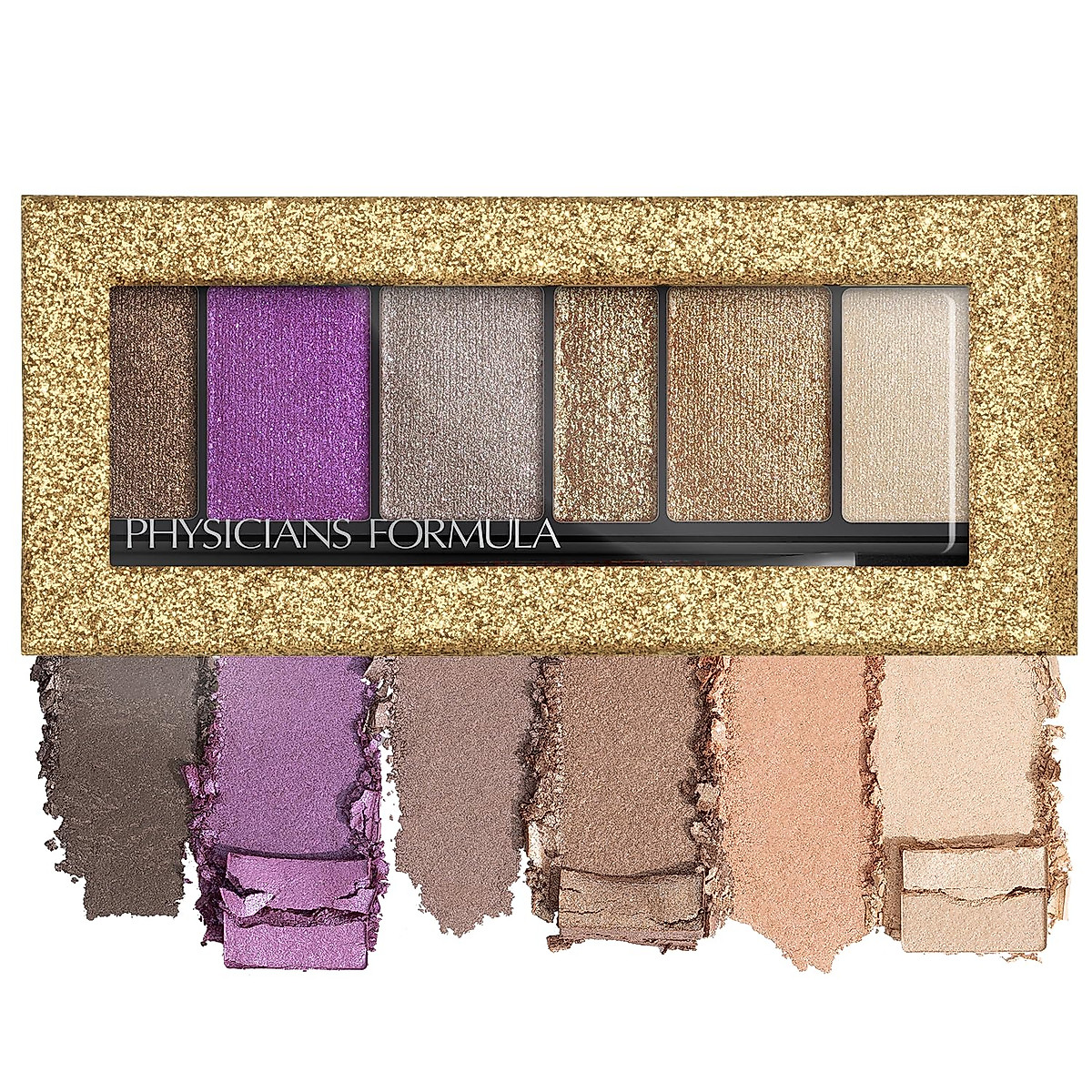 Physicians Formula Shimmer Strips Custom Eye Enhancing Eyeshadow & Eyeliner, Glam Nude, Dermatologist Tested