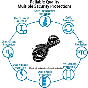 HISPD AC in Power Cord Outlet Socket Cable Plug Lead for Artograph LED1000 LED 1000 Digital Art Projector