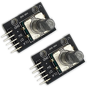 YUNIQUE USA 2 Pieces Rotary Encoder Module KY-040 for Raspberry Pi and Arduino