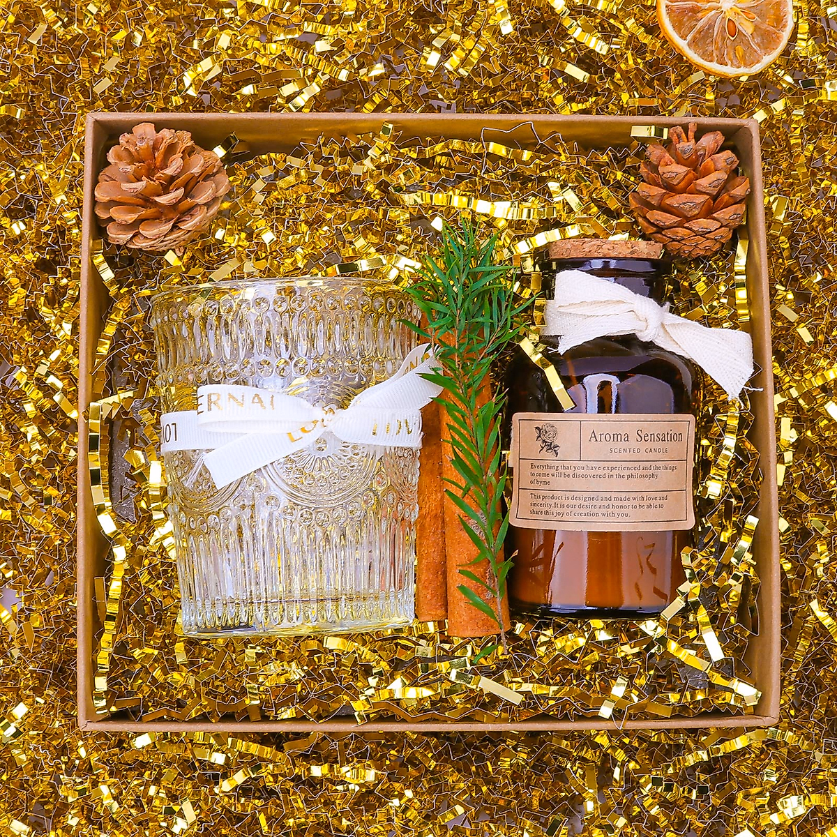 Zwish 150Grams / 5.3 Oz Gold Crinkle Cut Paper Shred Filler Metallic Iridescent Gift Boxes Filler Gift Wrapping Gift Filler for Gift Wrapping & Basket Filling Mothers Day Gifts Box Stuffer