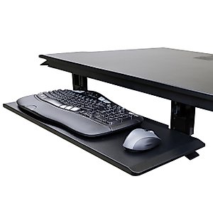 Ergotron – WorkFit-TX Deep Keyboard Tray – Add-on for WorkFit-TX Standing Desk Converter