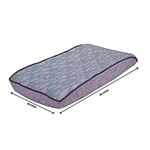 Bacati Clouds in The City Clouds Quilted Changing Pad Cover, Mint/Grey