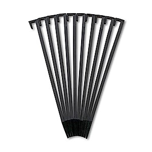 EasyFlex 10 in. Landscape Anchoring Stake Pack - 10 Ct., Black