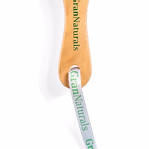 Foot Brush & Pumice Stone with Handle - Callus & Corn Remover, Exfoliator & Scrubber for Dry, Dead Skin on Feet - Natural Bristles & Stone with Wooden Handle - Men & Women