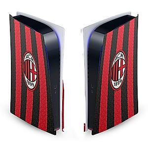 Head Case Designs Officially Licensed AC Milan Home 2020/21 Crest Kit Vinyl Faceplate Sticker Gaming Skin Decal Cover Compatible with Sony Playstation 5 PS5 Digital Edition Console