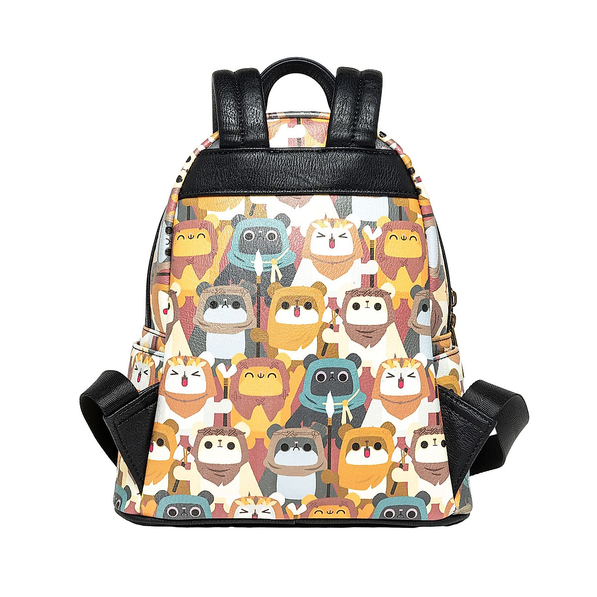 Loungefly Women's Star Wars Ewok Chibi AOP Double Strap Shoulder Bag Purse