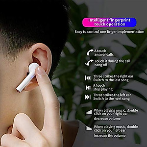 Rocxf Latest Upgrade Bluetooth 5.2 True Wireless Earbuds with Led Display Charging Case Waterproof Earbuds 30 Hours Playtime Built-in Mic Earbuds Hifi Premium Sound Headphones with Deep Bass for Sport