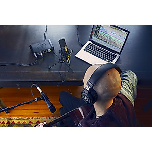 Mackie Producer Bundle with Onyx Producer interface, EM89D dynamic mic, EM91C condenser mic and MC-100 headphones.
